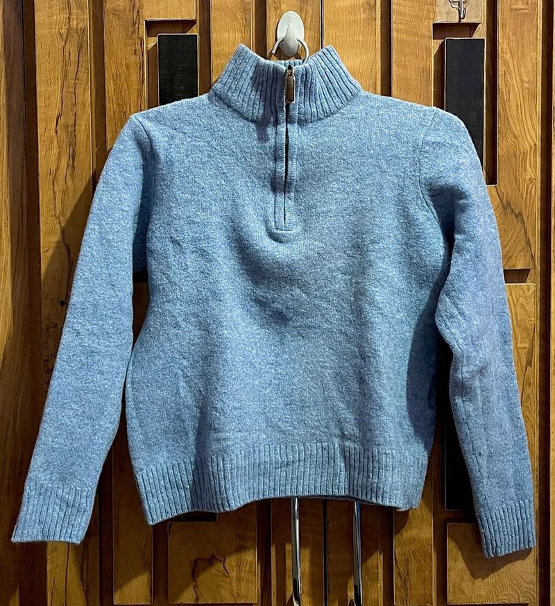 Women > Sweaters & Knits | Light Blue Knit Pullover Sweater | Freeup